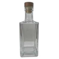 China Clear Thick Wall Glass Bottle Custom Shape for Beverage Packaging for sale