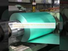 Aço galvanizado pré-pintado para fabricação de sistemas de ventilação de condutos de ar