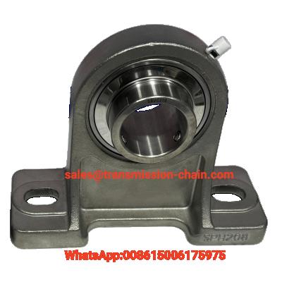 China 40mm Bore UCPH208 SSUCPH208 high Center Height  Stainless Steel Pillow Block Ball Bearing Bearing Housing Units for sale