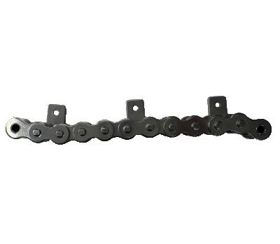 China 304 or 316 Stainless Steel 08B Short Pitch Conveyor Chain with 12.7 mm Pitch and SA-1 Attachment for sale