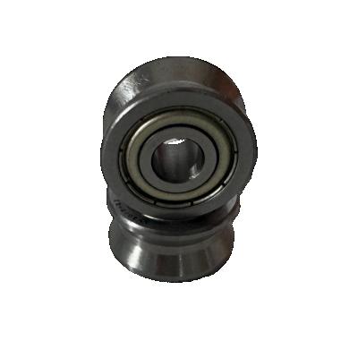 China LV201-ZZ V Groove Track Roller Bearing 12 x 41 x 20 mm Chrome Steel for V-Rails for sale