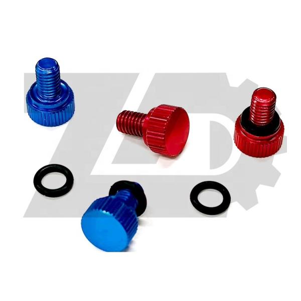 Quality Go Kart Bead Retainer 6mm Aluminum Anodized 6.6 mm Tall 11.8mm OD 9mm Long Lock Screw for sale