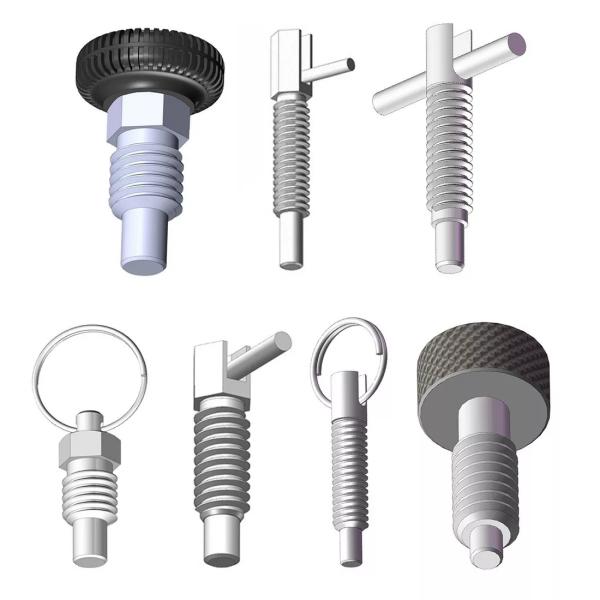 Quality CNC Machining Ball Plunger Self-locking L-handle Release Pin Quick Release Lock Pin Stainless Steel Ball Head Plunger for sale