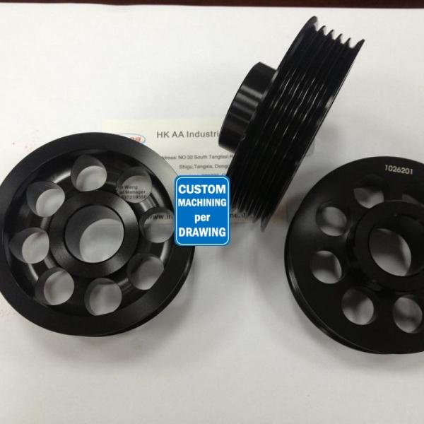 Quality Customizable CNC Timing Pulleys Black Oxide With Steel And Aluminum Material for sale