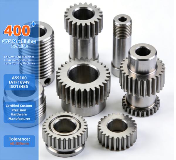 Quality Spur Gears Custom Machined Metal Parts Stainless Steel Corrosion Resistance for sale