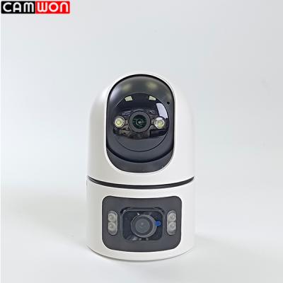 China Wireless WiFi Indoor Security Camera Dual Lens 4MP AI Human Motion Detection Alert for sale