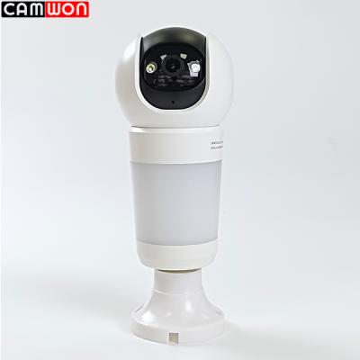 China 360 Degree PTZ Network Camera OEM / ODM Light Bulb Home Security Camera for sale
