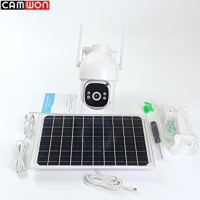 China 3MP Outdoor CCTV Security Camera AOV 24H WiFi PTZ Solar Camera Lower Power for sale