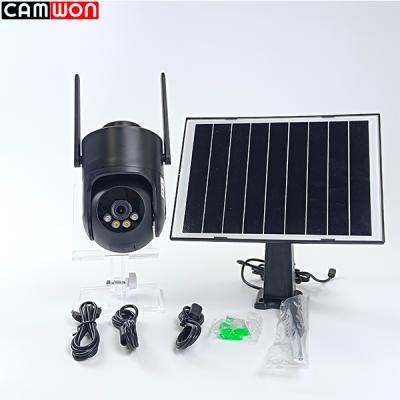 China 3MP AOV Solar 4G Camera AI Motion Detection Dual Lens Security Camera for sale