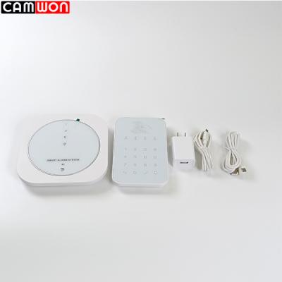 China Compact Tuya Smart Alarm 2G 4G GSM WiFi Alarm System With PIR Motion Sensor for sale