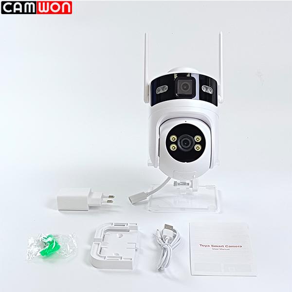 Quality Motion Detection Multiple Lens Camera 8MP 4K Outdoor WiFi Security Camera SD And Cloud Storage for sale
