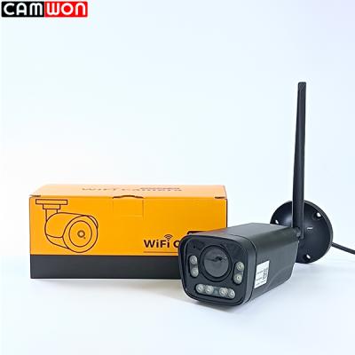 China Two Way Audio Bullet Outdoor TF Card Slot Full Color CCTV Security HD Network Camera for sale