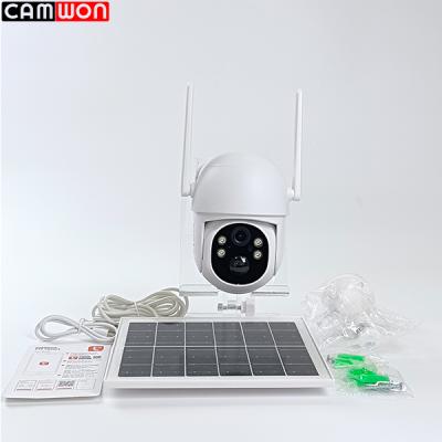 China 3MP Solar 4G Security Camera Vsim / eSim Tuya Smart Camera Outdoor for sale