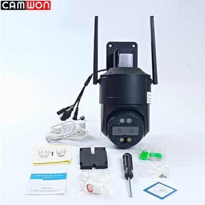 China 8MP Home WiFi Camera Dual Lens Outdoor Dome Security Camera Night Vision 4K for sale