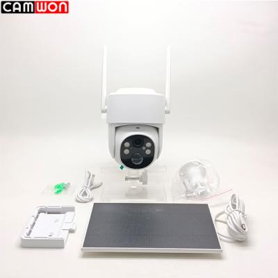 China IP66 Solar WiFi IP Camera Outdoor Wide Angle IP Camera 4MP With 3W Solar Panel 7800mAh Battery for sale