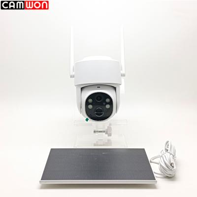 China IP66 PTZ WiFi Solar Camera Full Color Night Vision Low Power Solar Camera 4MP / 2K for sale