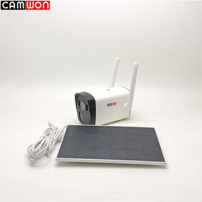 China PIR Sensor Outdoor WiFi Camera 2MP Solar WiFi Bullet Camera With 128GB SD Card Slot 10M Motion Detection for sale