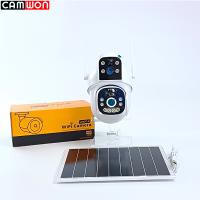 Quality Outdoor WiFi Solar Camera 2K 4MP Solar Camera Low Power Featuring Two 3.6mm for sale