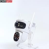 Quality 5V 3 Lens Security Camera OEM ODM WiFi IP PTZ Camera Tuya Alarm System for sale