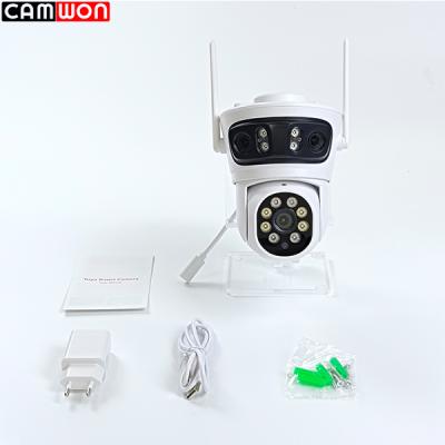 China Night Vision Home WiFi Camera Tuya Smart Surveillance Camera 6MP With 3 Lens for sale