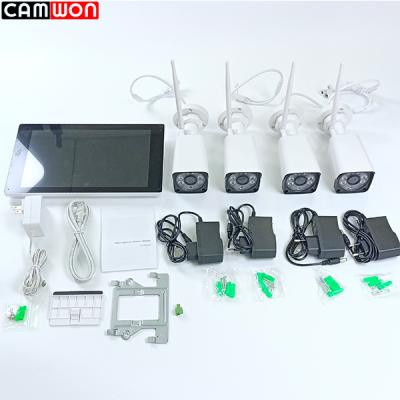 China LCD Touch Screen Home Security Systems 3MP 4CH NVR Surveillance Camera System for sale