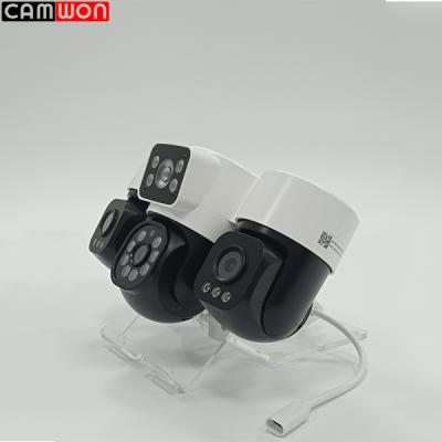 China 3 Lens 3 Screen Multiple Lens WiFi Outdoor Camera Auto Tracking Surveillance Camera for sale