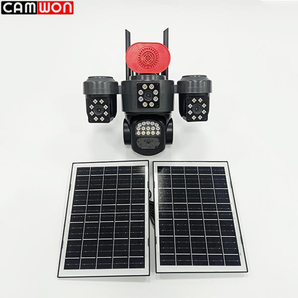 Quality 2MP AOV Outdoor 4G Solar CCTV Surveillance Camera 24 Hours Video Zoom Wireless Camera for sale
