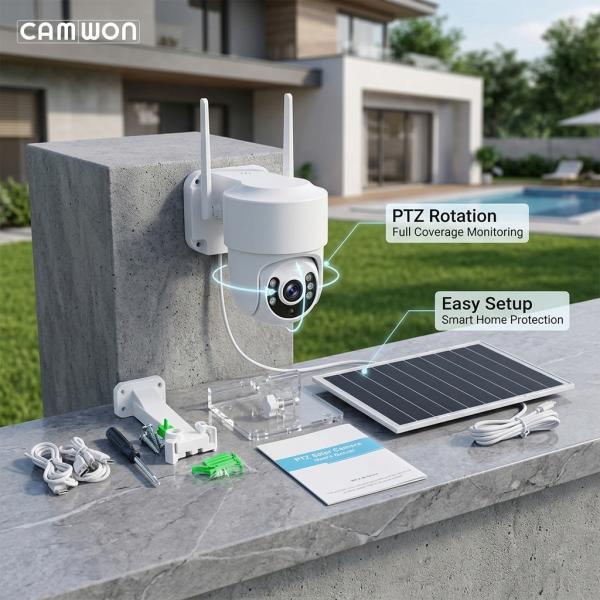 Quality AOV Dual Lens AOV PTZ Wireless Outdoor CCTV Surveillance Camera 4G Smart Home Camera for sale
