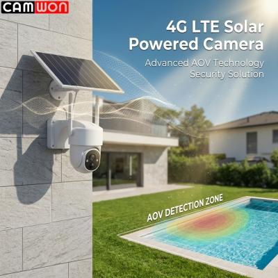 China Smart AOV Solar Camera 4G Sim Card Solar Security Camera Outdoor for sale