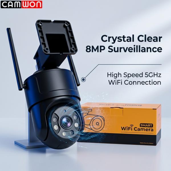Quality 8MP 4K Multiple Lens Camera 5Ghz Dual Lens CCTV Camera Outdoor for sale