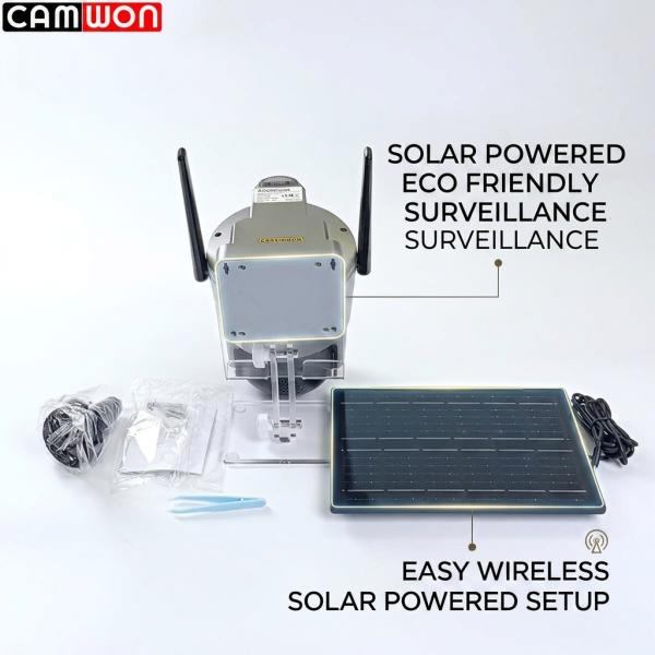 Quality Outdoor 24h Recording Camera Solar PTZ Surveillance Camera 2K for sale
