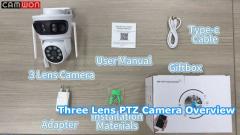 Three Lens Outdoor PTZ Camera Complete Unboxing and Feature Guide
