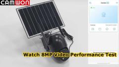 Testing 8MP Video Quality and Bluetooth Pairing on Dual-Band Solar Camera