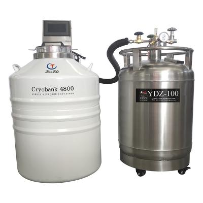 China vapor phase cryogenic semen liquid nitrogen tank for sale