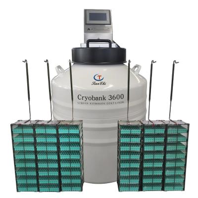 China KGSQ vapor phase liquid nitrogen freezer_cryocan liquid nitrogen container price for sale
