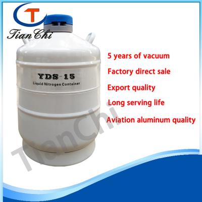 China Cryogenic hospital liquid nitrogen container 15L freezing equipment of cell and samples for sale