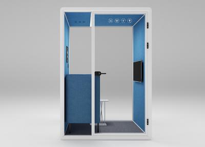 China Silent Office Phone Booths Soundproof Around 35db Middle Size For 1 - 2 Person for sale