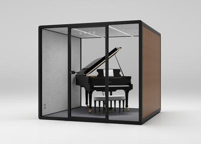 China Quiet Space Piano Booth Anti-noise Cabin For Learning Movable Easy Assemble Steel Panel Aluminum Frame for sale