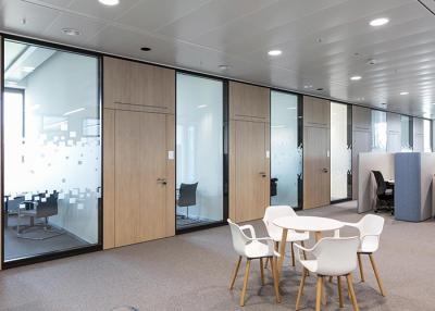 중국 double glass soundproof glass wall partition Safety tempered 108 easy assemble 판매용