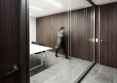 China 12mm+12mm double sound acoustic glass wall partition isolate noise wall full view for sale