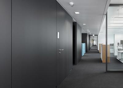 중국 견고한 유리 벽벽 알루미늄 프레임 찢어 놓은 나무 문과 함께 단단한 벽벽 판매용