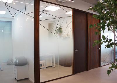중국 사무실 건물 소리 방지 벽 가열 된 유리 파티션 맞춤형 크기 판매용
