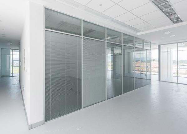 Stylish High-Quality Aluminum Framed Glass Partition Walls for Offices frosted glass dimming glass blinds for privacy