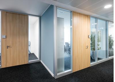 中国 ホットセール アコースティック フルビュー フレームレス ガラス 壁パリション 108mm 厚さ アルミフレーム+ガラス ダブルパネル 販売のため