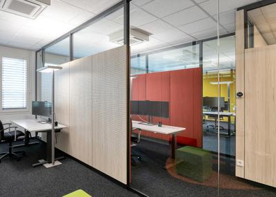 China Sturdy And Long-lasting Glaszed Partition Wall With Tempered Glass Insulation Wall for sale