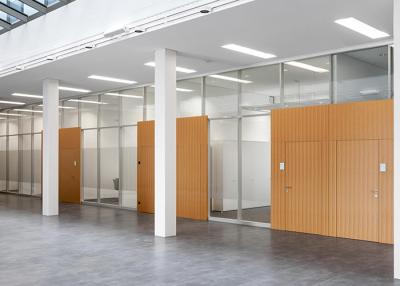중국 밀폐로 된 고체 문, 맞춤형 프레임 없는 고체 사무실 파티션 판매용