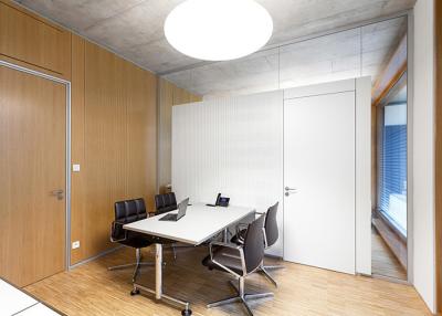 中国 固体ドア 固定式 枠なし 固体オフィス 隔壁 鍵付き 販売のため