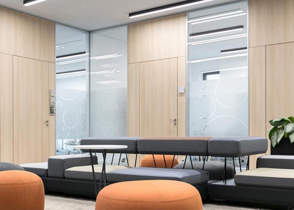 Durable partition optional color with wood grain Solid partition 108mm thickness frame
