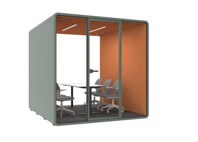 China Movable Soundproof Phone Booth with Ventilation System and Soundproof Below 30dB for Office Privacy for sale