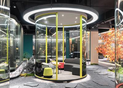 中国 解体可能なアルミ製 固められた単一のガラス隔壁 壁 オフィス家具隔壁 販売のため